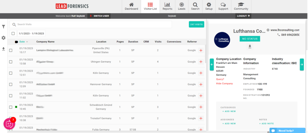 Leadinfo vs. Leadfeeder vs. Lead Forensics - Best Tool for Lead Generation